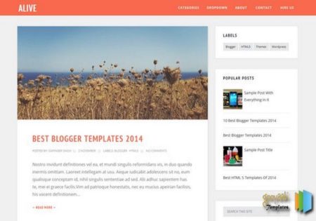 Alive Responsive Blogger Template • Blogspot Templates 2025