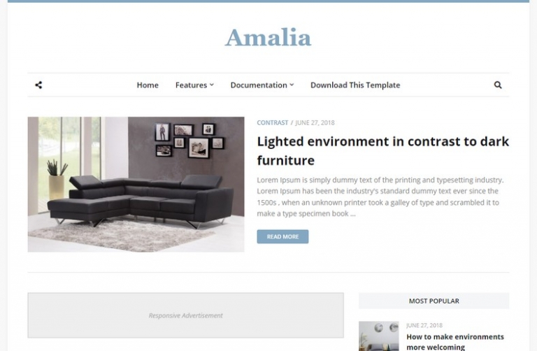 Amalia Blogger Template • Blogspot Templates 2025