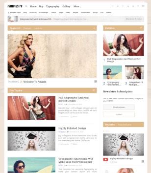Amazin Blogger Template • Blogspot Templates 2025