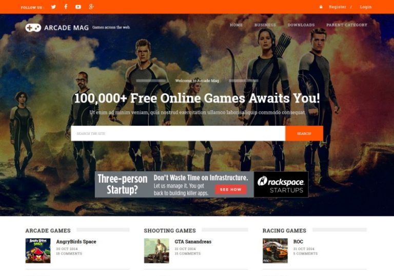 Arcade Responsive Blogger Template • Blogspot Templates 2025