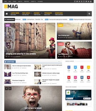 BMAG Blogger Template - Premium Blogger Template