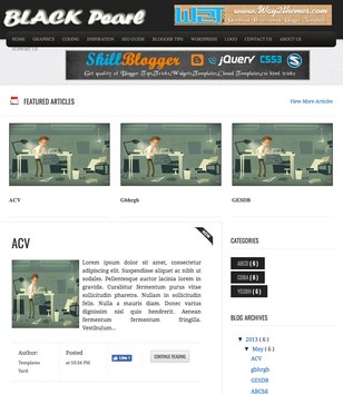 Pratico Dark Responsive Blogger Template 2014 Free Blogger Templates