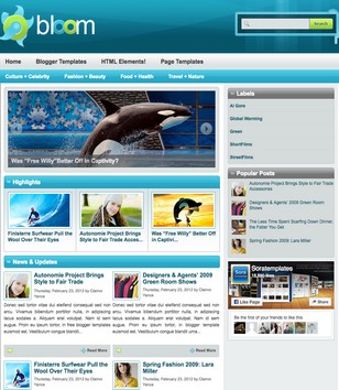 Bloom Blogger Template 2020 Free Download