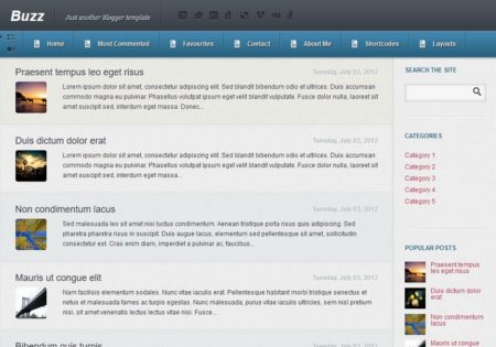 Buzz Blogger Template 2014 Free Download