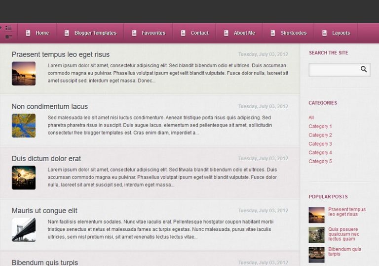 Buzz Purple Skin Blogger Template 2014 Free Download