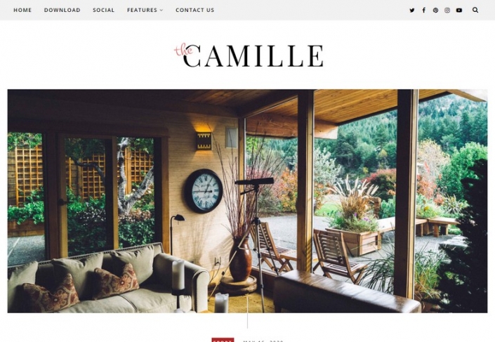 Camille Blogger Template • Blogspot Templates 2025