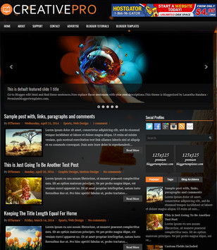 Responsive CreativePro Blogger Template