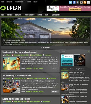 Creative Dark Responsive Blogger Template • Blogspot Templates 2025
