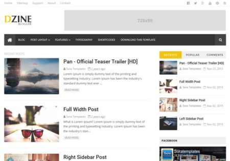 Dzine Blogger Template • Blogspot Templates 2025