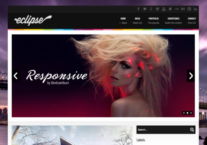 Eclipse Blogger Template 2014 Free Download