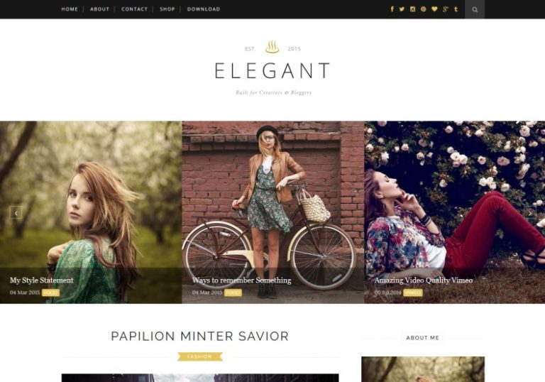 Elegant Responsive Blogger Template • Blogspot Templates 2025