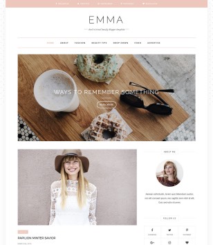 Emma Blogger Template • Blogspot Templates 2025