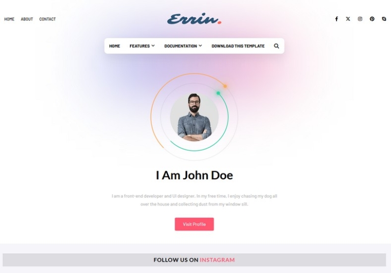 Errin Blogger Template • Blogspot Templates 2025