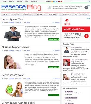 Essential Blogger Template 2014 Free Download