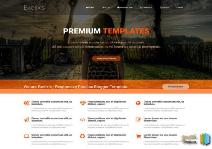 Exelixis Blogger Template - Premium Blogger Template