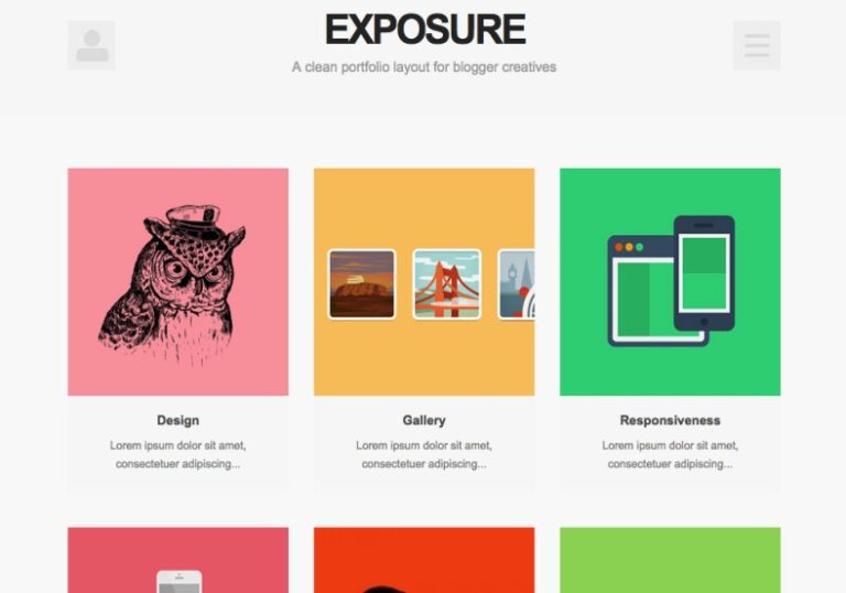 Exposure Blogger Template 2015 Premium Blogger Themes