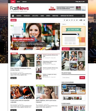 Fast News Responsive Blogger Template 2014 Download