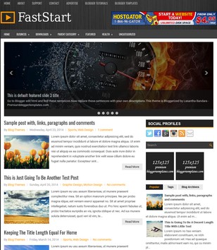 FastStart Responsive Blogger Template • Blogspot Templates 2025