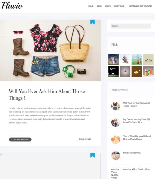 Flavio Simple Blogger Template • Blogspot Templates 2017