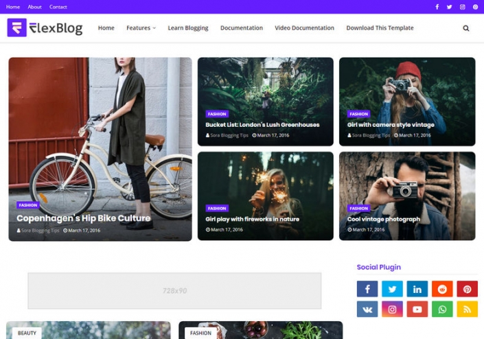 FlexBlog Blogger Template • Blogspot Templates 2025