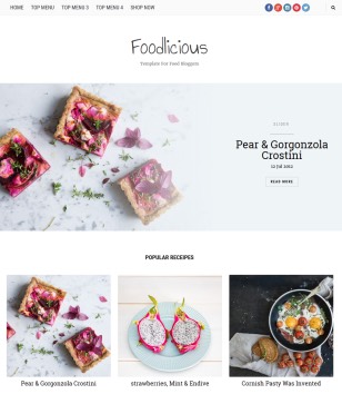 Foodlicious Blogger Template • Blogspot Templates 2017
