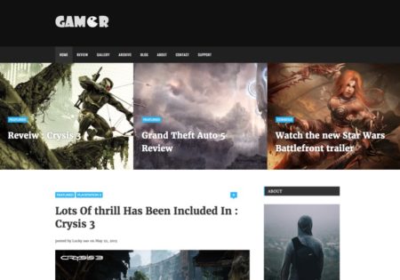 Gamer Blogger Template • Blogspot Templates 2025