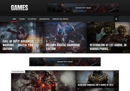 Games sora Blogger Template • Blogspot Templates 2025