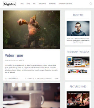 Glycon Responsive Blogger Template 2014 Free Blog Themes