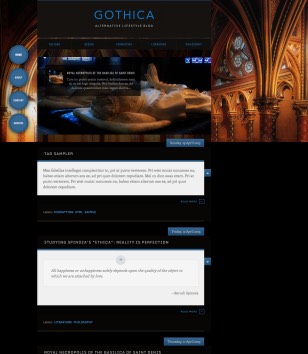 Gothica Blogger Template - Premium Blogger Templates