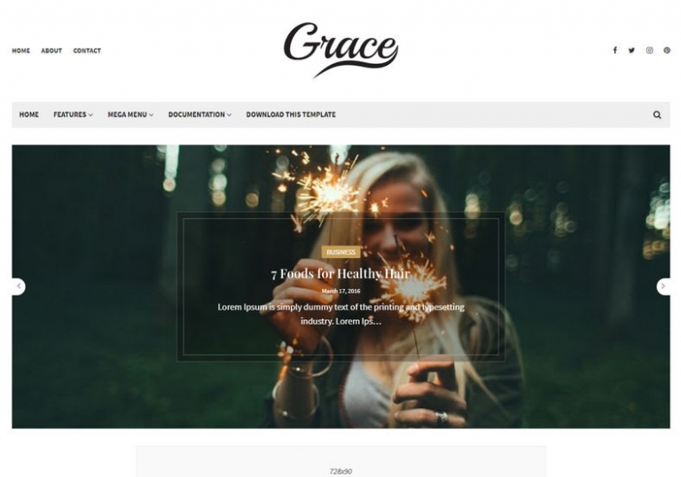 Grace Blogger Template • Blogspot Templates 2025
