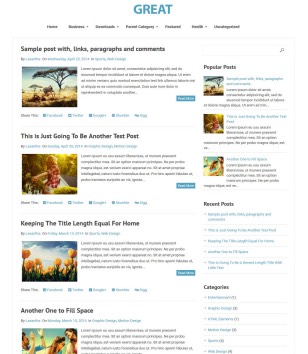 Great Simple Responsive Blogger Template 2015 Free