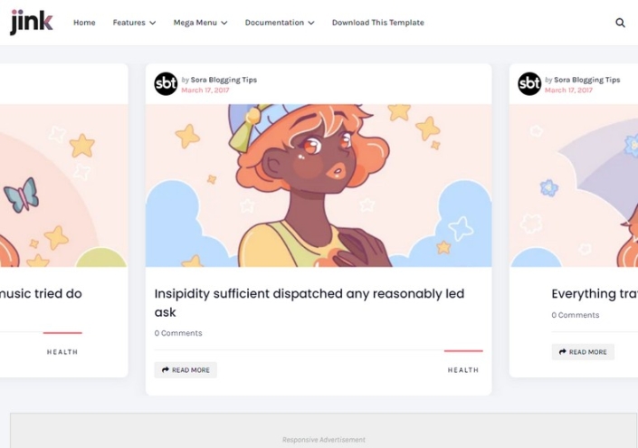 Jink Blogger Template • Blogspot Templates 2025