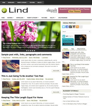 Lind Responsive Blogger Template • Blogspot Templates 2024