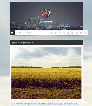 Logbook Responsive Blogger Template 2014 Free Blogger Themes