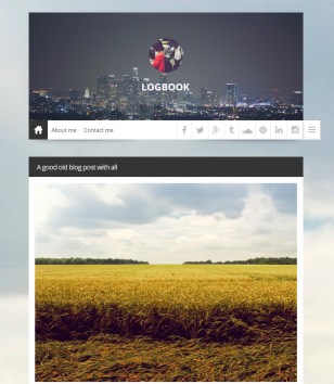 Logbook Responsive Blogger Template 2014 Free Blogger Themes