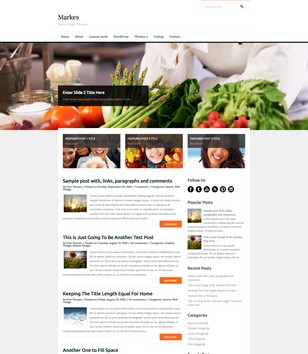 Markes Blogger Template • Blogspot Templates 2025