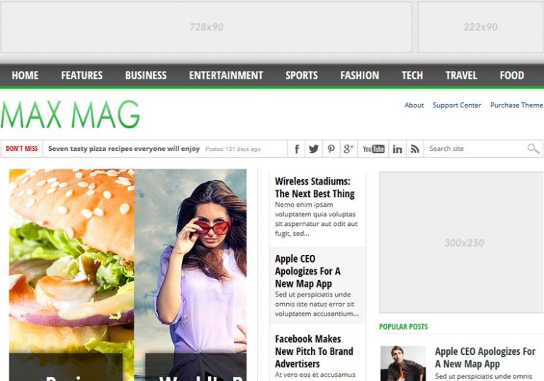 Max Mag Blogger Template 2014 Free Download