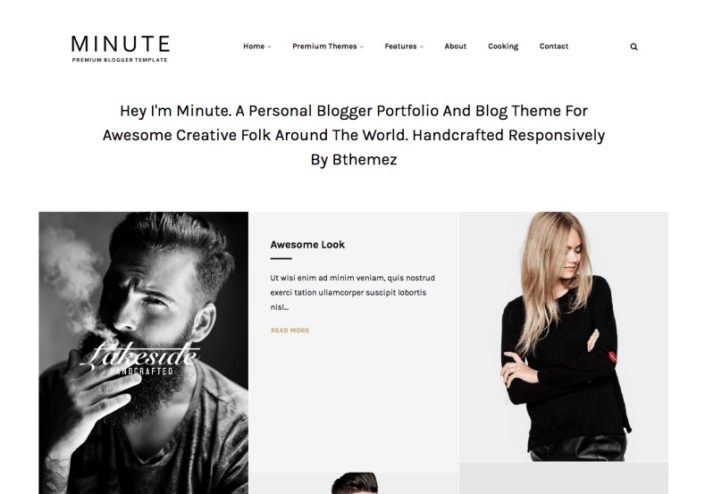 Minute Responsive Blogger Template • Blogspot Templates 2025