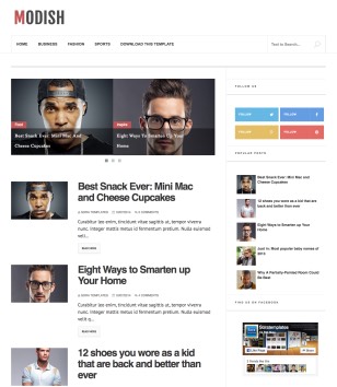 Modish Blogger Template • Blogspot Templates 2024