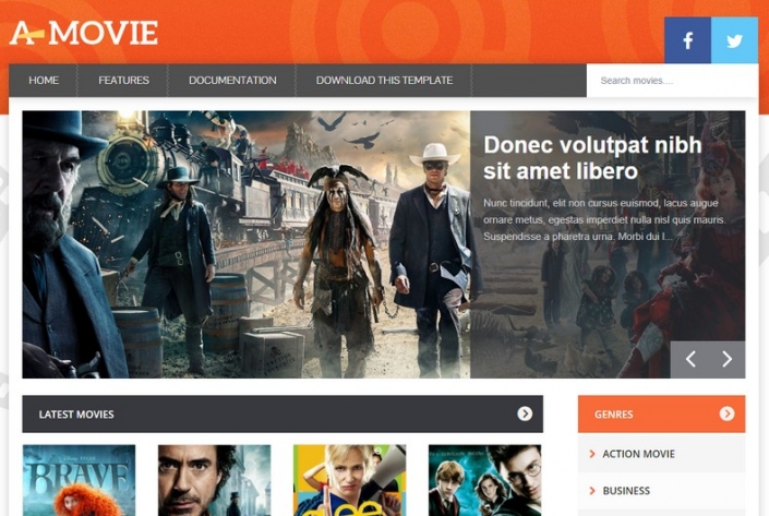 S Movie Blogger Template • Blogspot Templates 2021