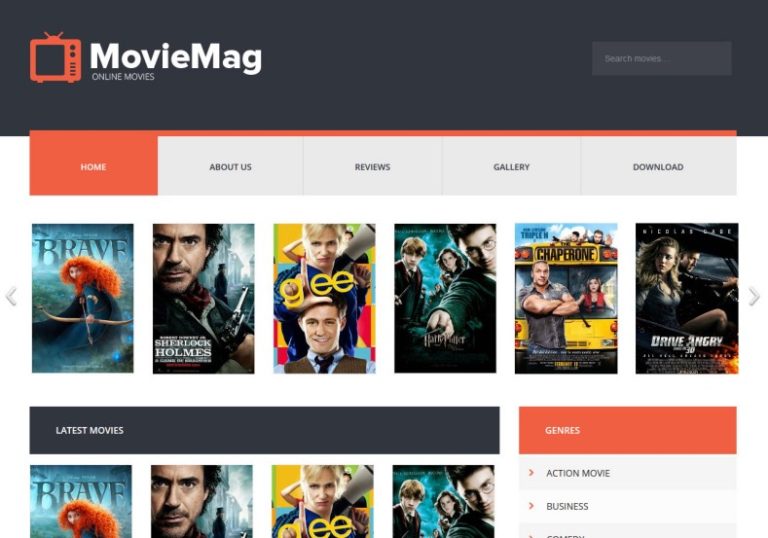 Movie Mag Video Blogger Template • Blogspot Templates 2024
