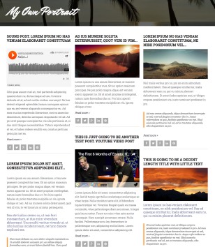 My Own Portrait Blogger Template - Premium templates