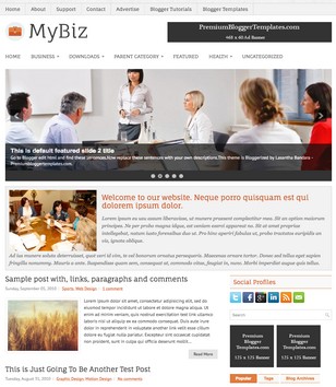 MyBiz Business Blogger Template • Blogspot Templates 2025