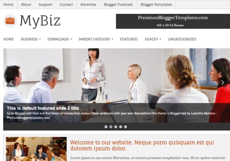 MyBiz Business Blogger Template • Blogspot Templates 2025