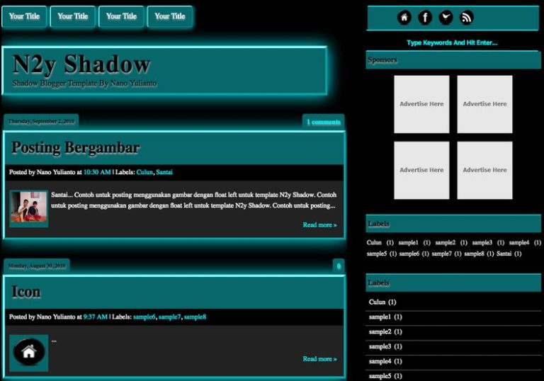N2y Shadow Blogger Template 2014 Free Download
