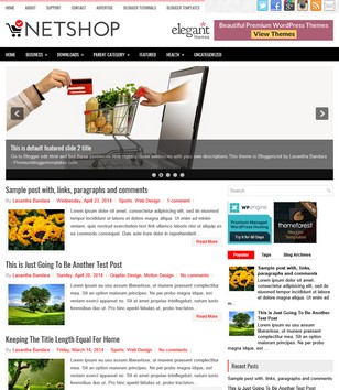 NetShop 2 Columns Blogger Template • Blogspot Templates 2025