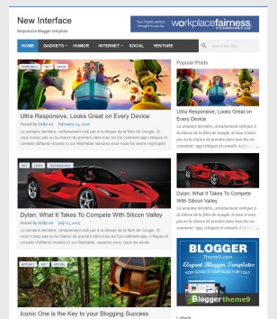 New Interface Blogger Template • Blogspot Templates 2025
