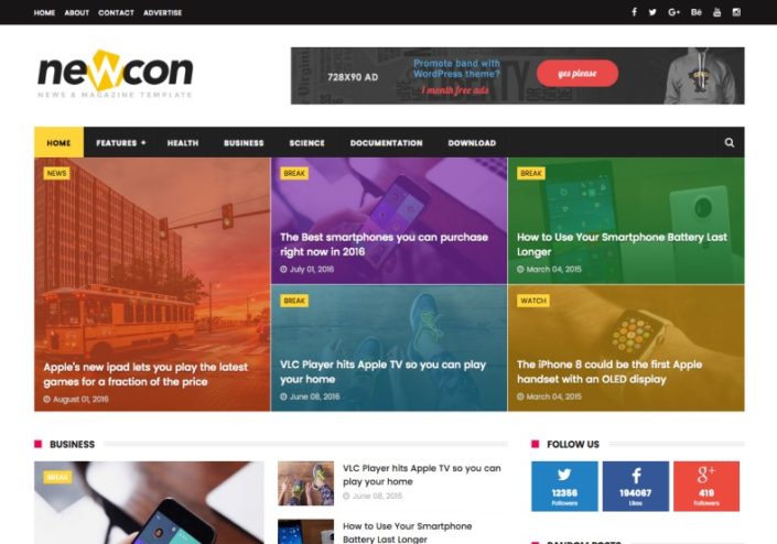 NewCon Blogger Template • Blogspot Templates 2025