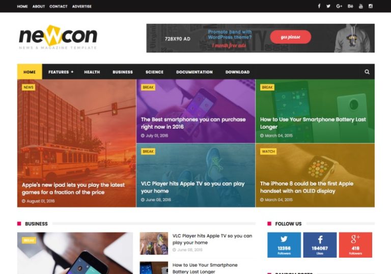 NewCon Blogger Template • Blogspot Templates 2025