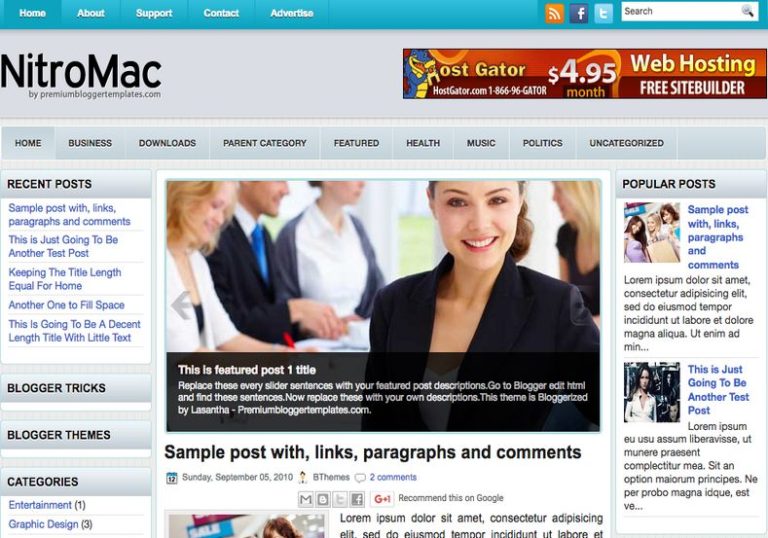 NitroMac Blogger Template 2014 Free Download